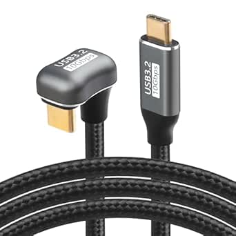 SinLoon USB C to C Cable 100W U Shaped Back Angled USB-C USB 3.2 Type C ...