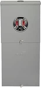 Leviton Outdoor Meter Main Combo, 200 Amp, 8 Spaces, Ring Type, LS820 ...