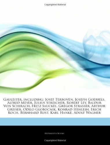 Amazon | Articles on Gauleiter, Including: Josef Terboven, Joseph ...