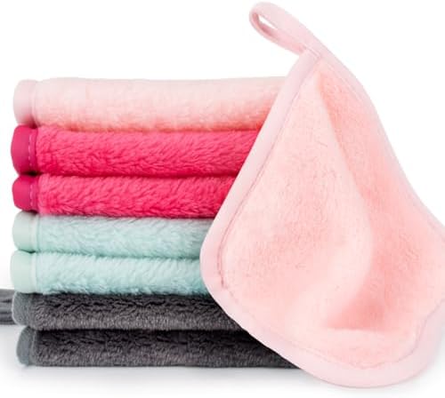 Amazon.com: Sukh Makeup Remover Cloth - 8PCS Makeup Cloth Microfiber ...