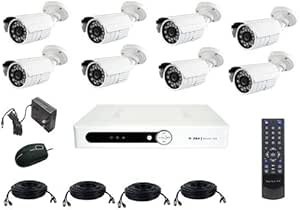 Amazon.com : 8 CH Full-D1 Stand-Alone DVR H.264 Security CCTV ...