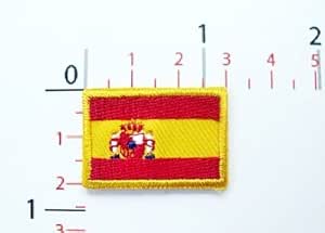 Amazon.com: Spain Flag Patch Iron on Embroidered (Small)