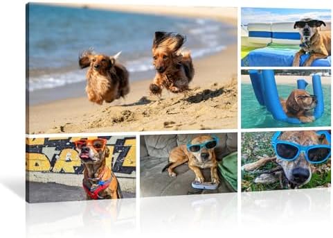 Amazon.com: LYUNSHUO Custom Multi Image Collage Canvas Wall Art Prints ...