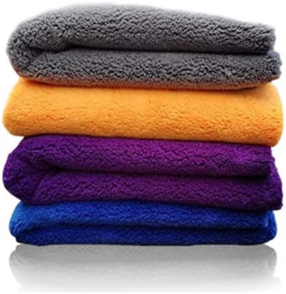 Auronna Edgeless Microfiber Cleaning Cloths 4 Pack - 500GSM Super ...
