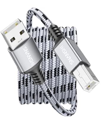 SNANSHI USB Printer Cable 30ft - USB2.0 A to B Printer Cable - Stable ...