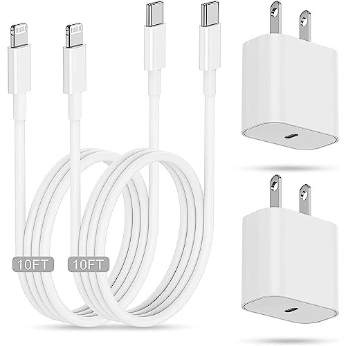 Amazon.com: for iPhone Fast Charging Block with 10ft Cable,for Apple ...