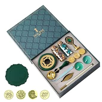 Wax Stamp Kit - Wax Seal Stamps,Complete Wax Seal Stamp Set with Wax ...