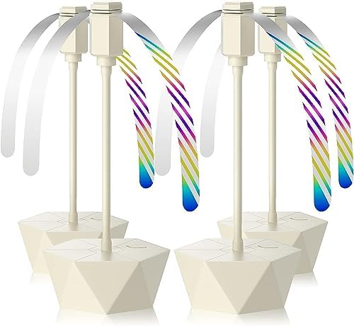 Amazon.com: 4 Pack Fly Fan for Tables Portable Fly Fan Keep for Your ...