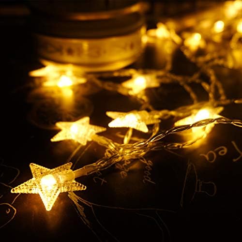 Lyhope Star String Lights, 100 LED 33ft Ramadan Lights Low Voltage ...