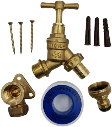 Spes Outside Tap Kit With Back Plate Elbow and Accessories : Amazon.co ...