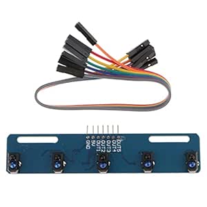 LOOM TREE® TCRT5000 Infrared Line 5-way Track Follower Sensor Obstacle ...