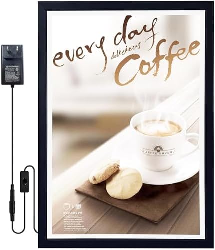 Amazon.com: 24 x 36 Inch LED Movie Poster Frame Home Theater Wall ...