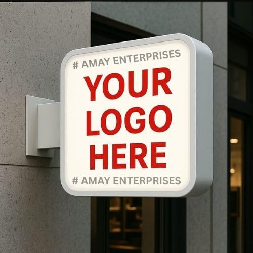 Ab Sab Acrylic LED Lollipop Flange Message Board Glow Signage 18 inches ...