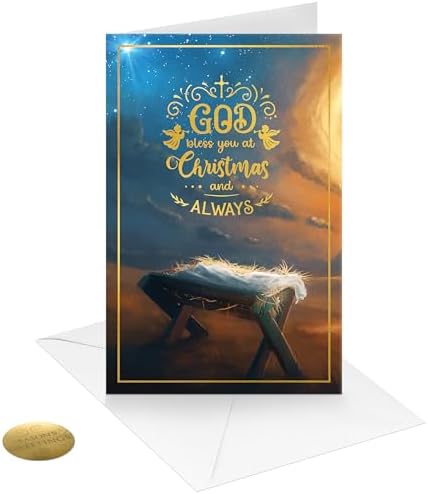 Amazon.com : easykart labels God Bless You At Christmas Religious ...