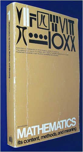 Mathematics: Its Content, Methods, and Meaning Volume 1, Parts 1-2 ...
