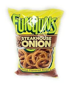 Amazon.com: Funyuns Steakhouse Onion Flavored Rings 6 Ounce - 1 bag