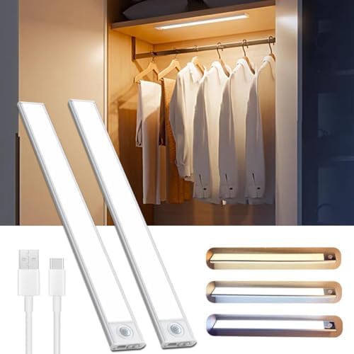 Annmiir Under Cabinet Lighting, Motion Sensor Closet Lights, Wireless ...