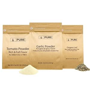 Amazon.com : Pure Original Ingredients Oregano, Garlic, & Tomato Powder ...