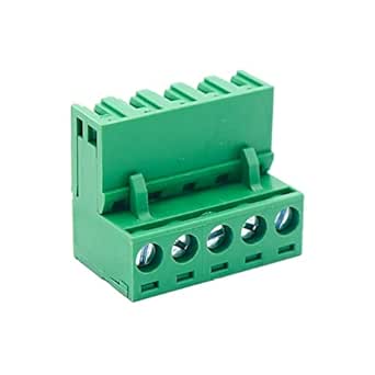 Electronic Spices Male and Female 5 Pin 5.08mm Pitch Pluggable Terminal ...