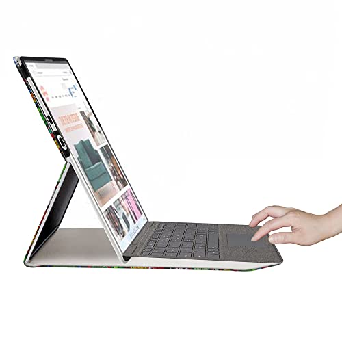 LiuShan case for Microsoft Surface Pro 9 /Pro 8 Tablet 2 in 1,PU ...