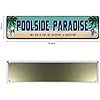 Amazon.com: SOYAVE Poolside Paradise Rustic Looking Metal Sign Outdoor ...