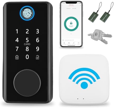 Smart Lock Keyless Entry WiFi Door Lock for Entry Door with WiFi ...