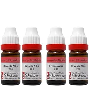 Buy Dr. Reckeweg Bryonia Alba 200 CH 11ml (Pack of 4) Online at Low ...