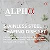 Amazon.com: Alpha Living Chafing Dish Buffet Set of 4 – Complete ...