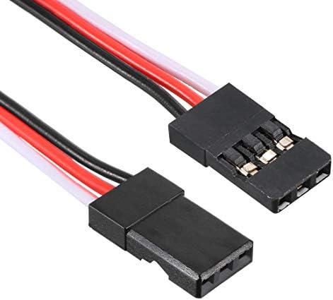 Amazon.com: uxcell 22CM 3-Pin Male to Male Lead Servo Extension Cable ...