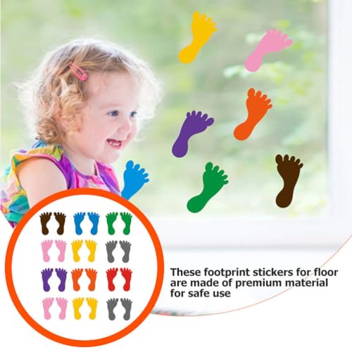 Carpet Trim 12 Pairs of Footprint Stickers Footprint Vinyl Decals Wall ...