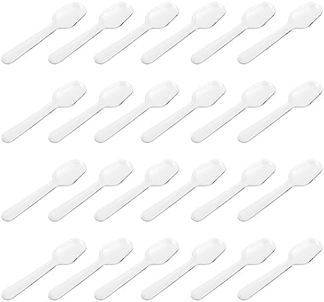 Amazon.com: 500 Pcs Clear Plastic Tasting Spoons Teaspoons Mini Ice ...