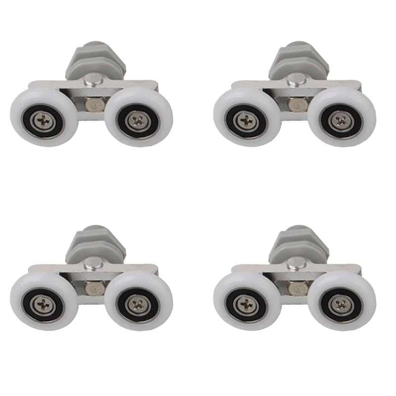 4Pcs Curved Shower Door Rollers,Bathroom Rollers,23mm Door Roller ...