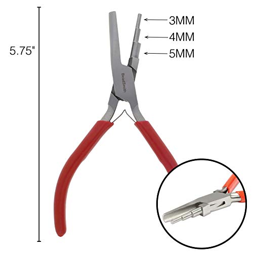 The Beadsmith 3-Step Round/Concave (Hollow) Pliers Creates 3-4-5mm ...
