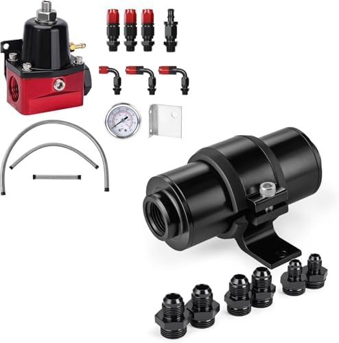 Amazon.com: EVIL ENERGY Inline Fuel Filter 10 Micron with 6AN 8AN 10AN ...