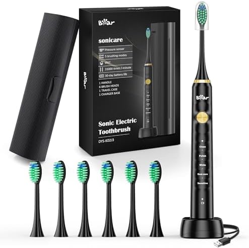 Amazon.com: MOON Sonic Electric Toothbrush for Adults, 5 Smart Modes to ...