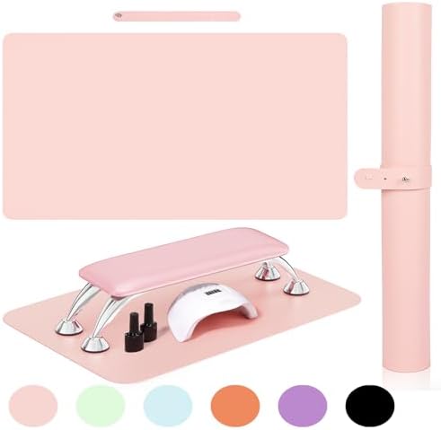 Amazon.com: SHIMIDO Nail Art Table Mat, (MAT ONLY) Premium Soft ...