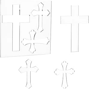 PH PandaHall Crosses Router Template, Clear Acrylic Template Cross ...