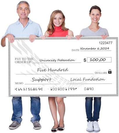 Amazon.com: (2 Pack) Big Checks For Presentations | 36 x 16" Dry Erase ...