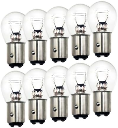 Lanuovx 1157 Bulbs 10 Pack,S25 Tail Light Bulb 12V 21W/5W Miniature ...