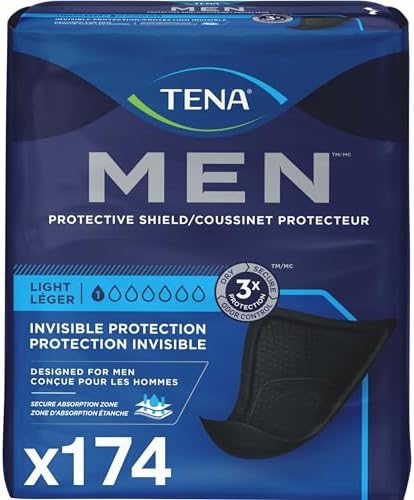 Amazon.com: Tena Men Light Incontinence Protective Shield for Men ...