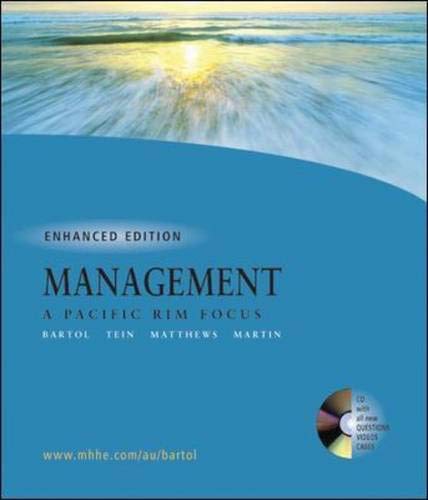 Management: A Pacific Rim Focus, Enhanced Edition: Amazon.co.uk: Bartol ...