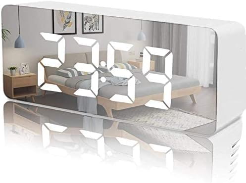 Buy TGS Smart Mirror LED Alarm Clock – Stylish Design, Snooze Function ...