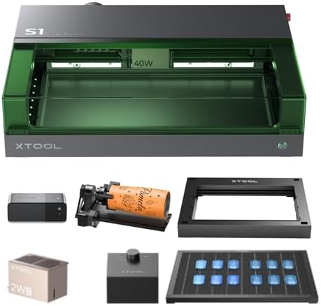 Amazon.com: xTool S1 40W IR Rotary Bundle- with 1064nm Infrared Laser ...