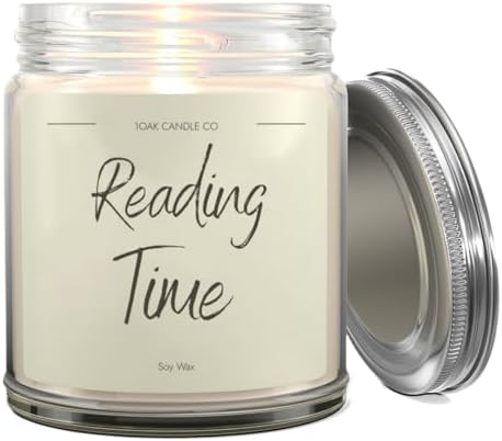 Amazon.com: 6 Pieces Book Lover Scented Candle 4oz Readers Candle ...