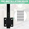 Amazon.com : biosp Fence Post Extender 8 Pack, 23.5" Fence Barbed Wire ...