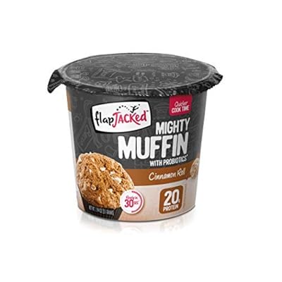 Buy FlapJacked Mighty Muffins, Cinnamon Roll, 12 Pack | 20g Protein ...