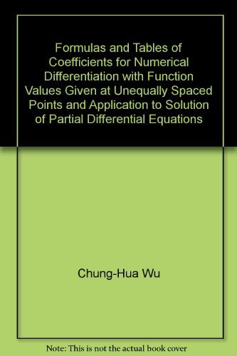 Formulas and Tables of Coefficients for Numerical Differentiation with ...