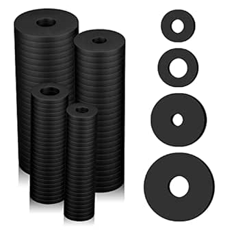 100pcs Rubber Tap Washers for Plumbing, 4 Sizes O Rings Rubber Assorted ...