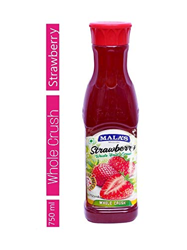 Mala's Whole Fruit Crush - Strawberry, 750ml, 1 Count : Amazon.in ...