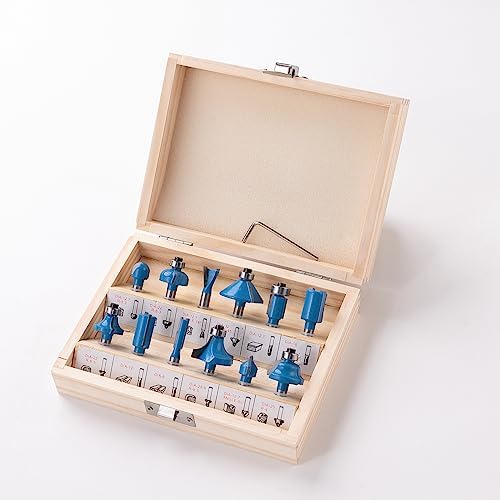 Generic 12Pcs Professional Shank Tungsten Carbide Router Bit Cutter Set ...